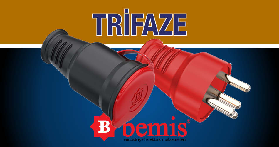 Bemis Trifaze Fiş Prizler Düz Fiş, Uzatma Priz, Eğik Fiş - Dostlar Elektrik