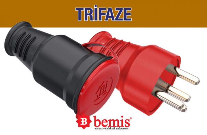 Bemis Trifaze Fiş Prizler Düz Fiş, Uzatma Priz, Eğik Fiş - Dostlar Elektrik